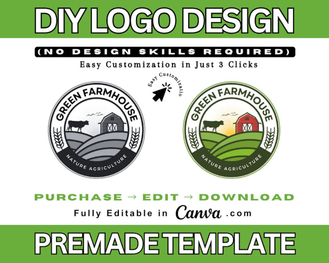 Custom Farm Logo Design Custom, Farm Logo Custom, Farm Logo Stamp ...