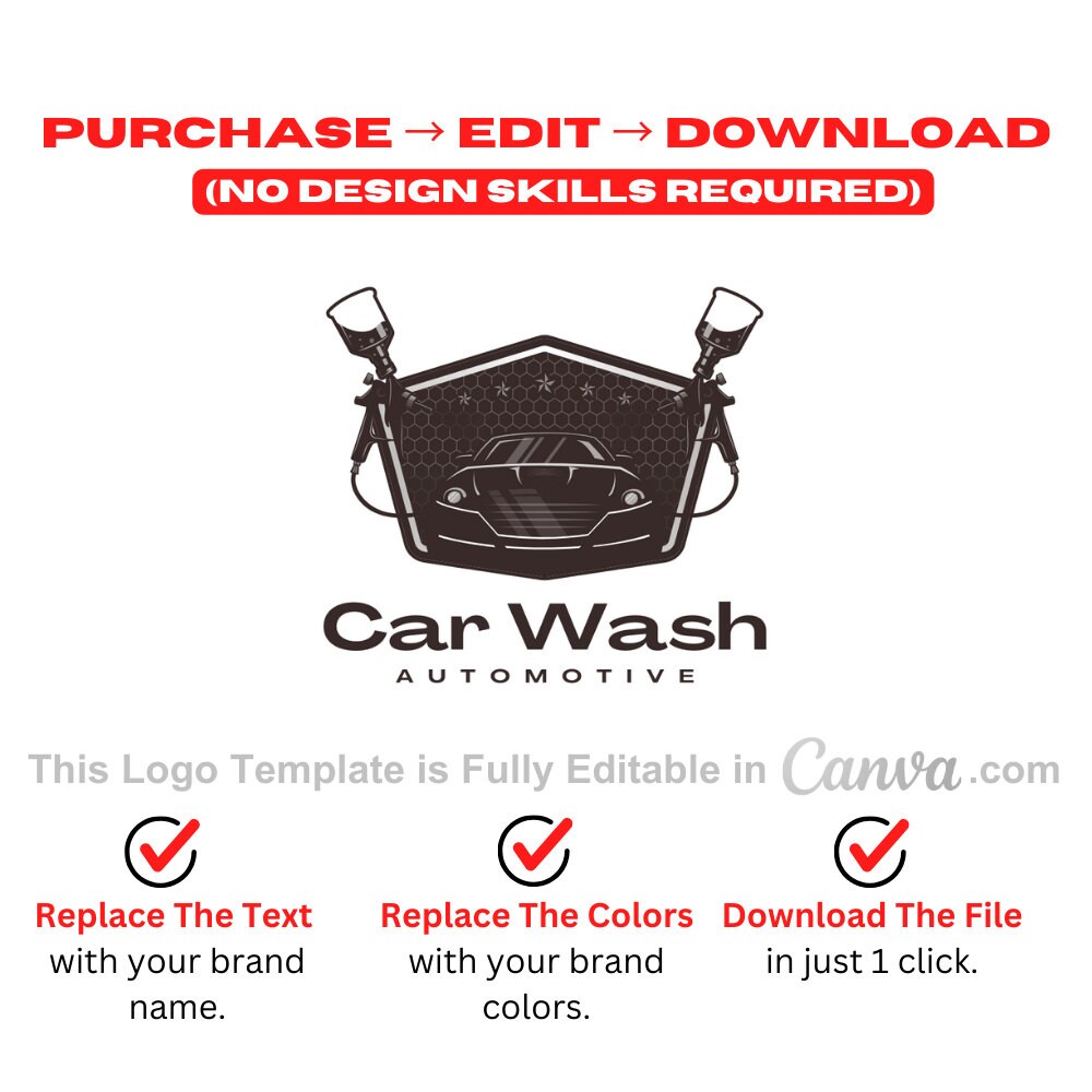 Car Wash Logo, Car Logo Svg, Car Wash Sign, Car Detailing Logo Svg, Car ...