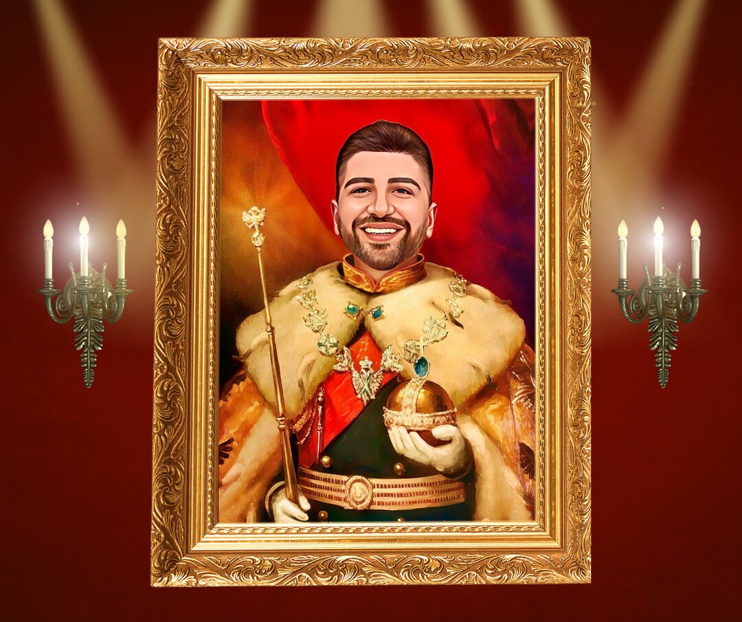 Royal Painting From Photo, Royal Portrait From Photo, Regal Portraits ...