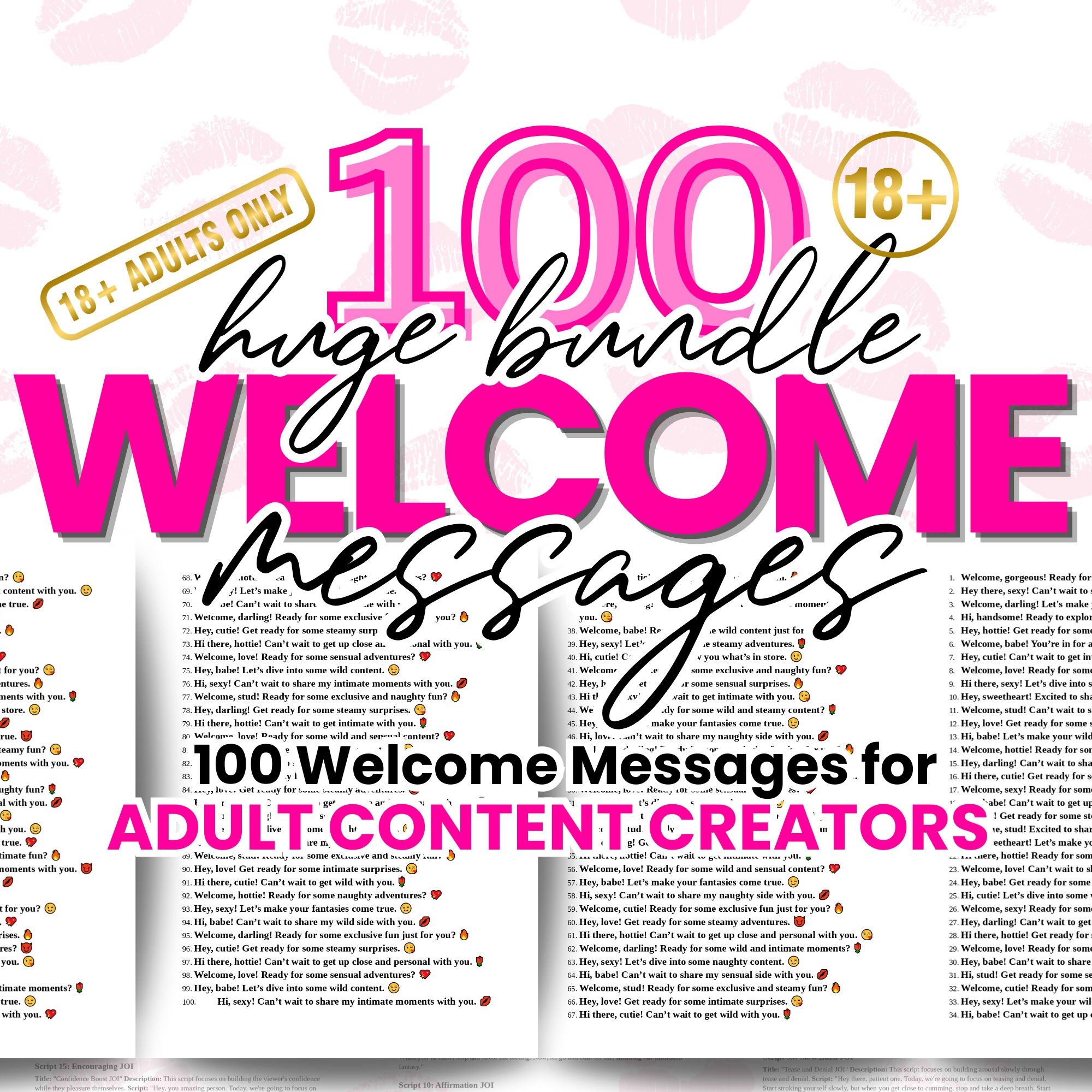 Onlyfans Welcome Messages, Onlyfans Script, Fansly Script, Onlyfans ...