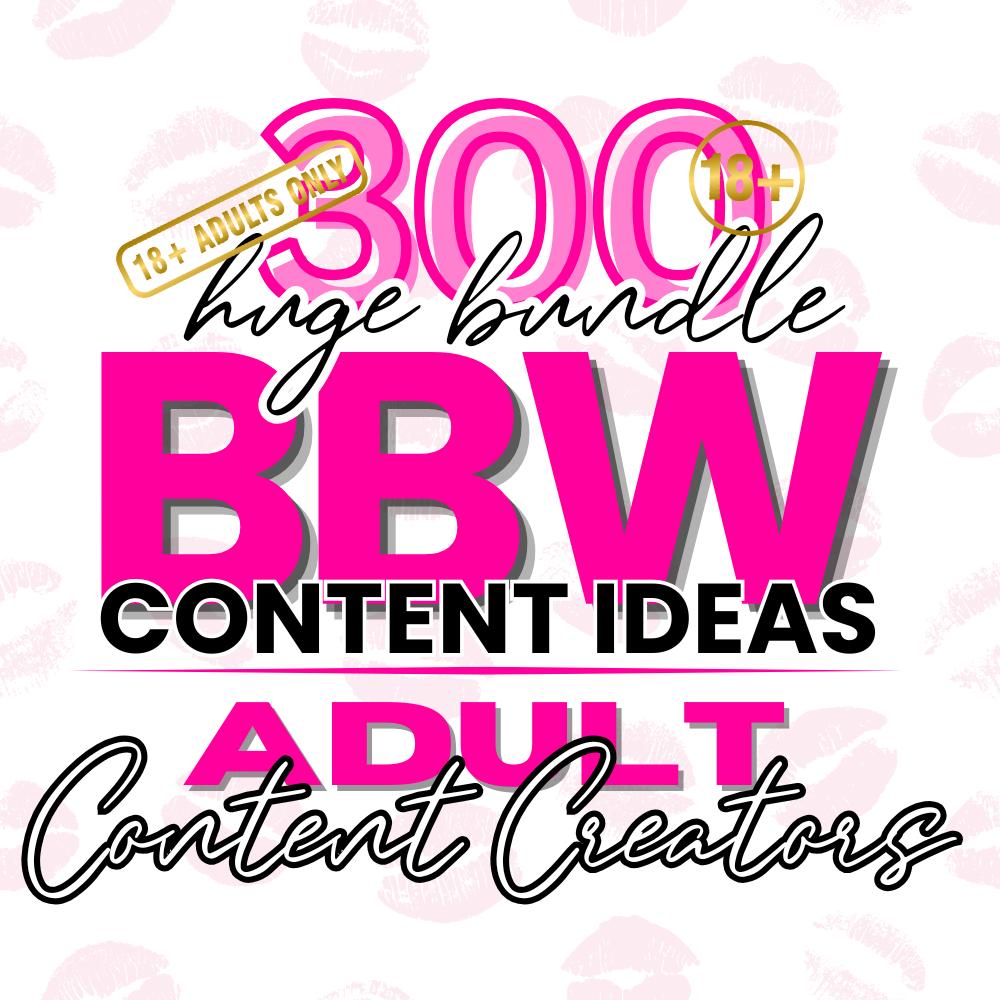 300 Adult Content Ideas for BBW Models BBW Content Ideas BBW Guide Onlyfans Advice Onlyfans ...