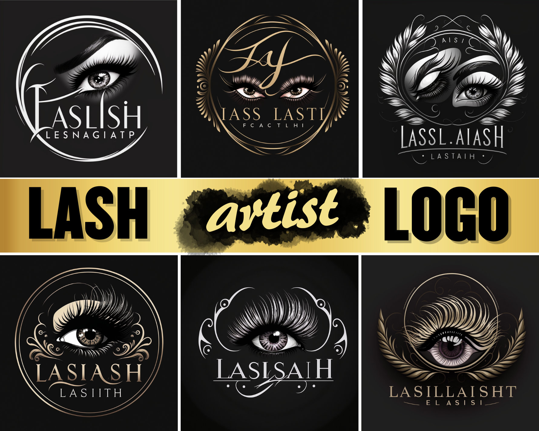Lash Maker Logo, Lash Designer Logo, Lash Technician Logo, Lash Tech Logo, Lash Artist Logo ...