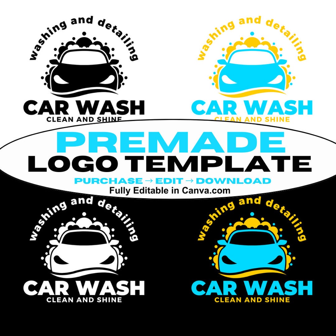 Car Wash Sign, Car Wash Logo, Car Logo Svg, Car Detailing Logo Svg, Car ...