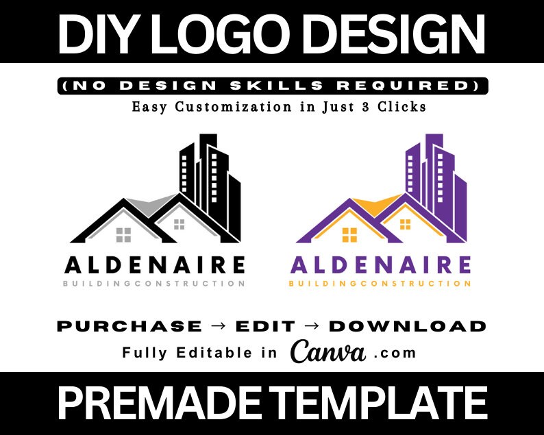 Custom Construction Logo Design Custom, Construction Logo Template ...