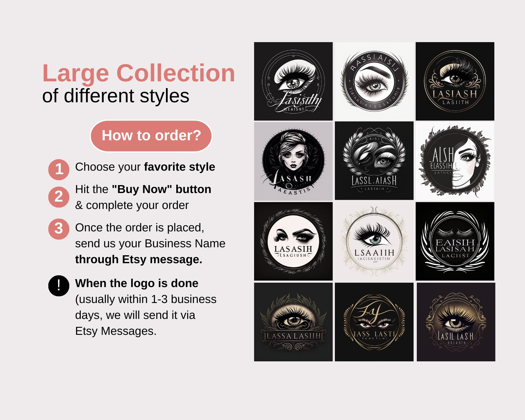 Lash Maker Logo, Lash Designer Logo, Lash Technician Logo, Lash Tech ...