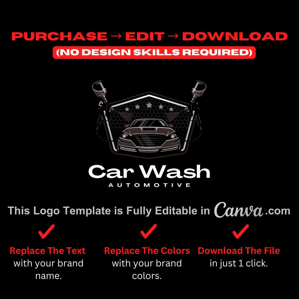 Car Wash Logo, Car Logo Svg, Car Wash Sign, Car Detailing Logo Svg, Car ...