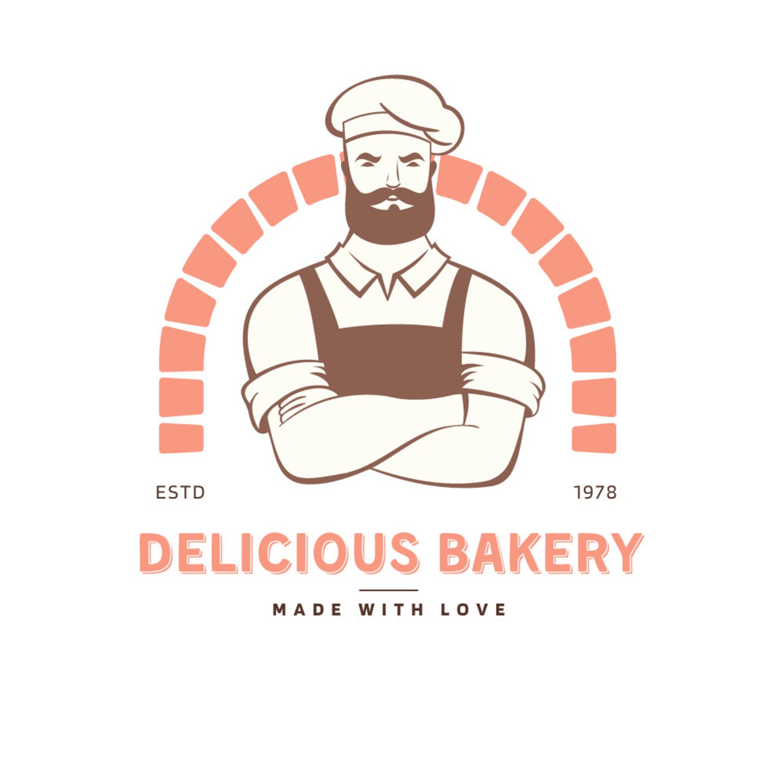 Bake Logo, Baking Business Logo, Chef Logo for Bakery, Baker Logo for ...