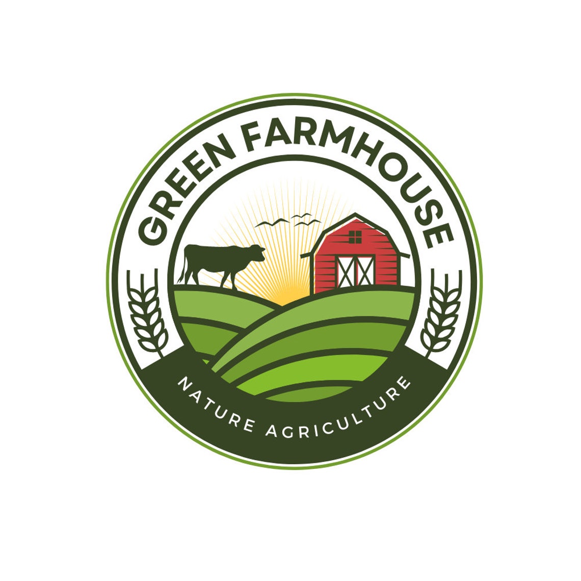 Custom Farm Logo Design Custom, Farm Logo Custom, Farm Logo Stamp ...