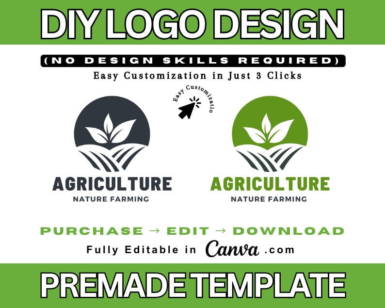 Farming Logo Design, Farming Business Logo, Farmer Logo, Custom Farm ...