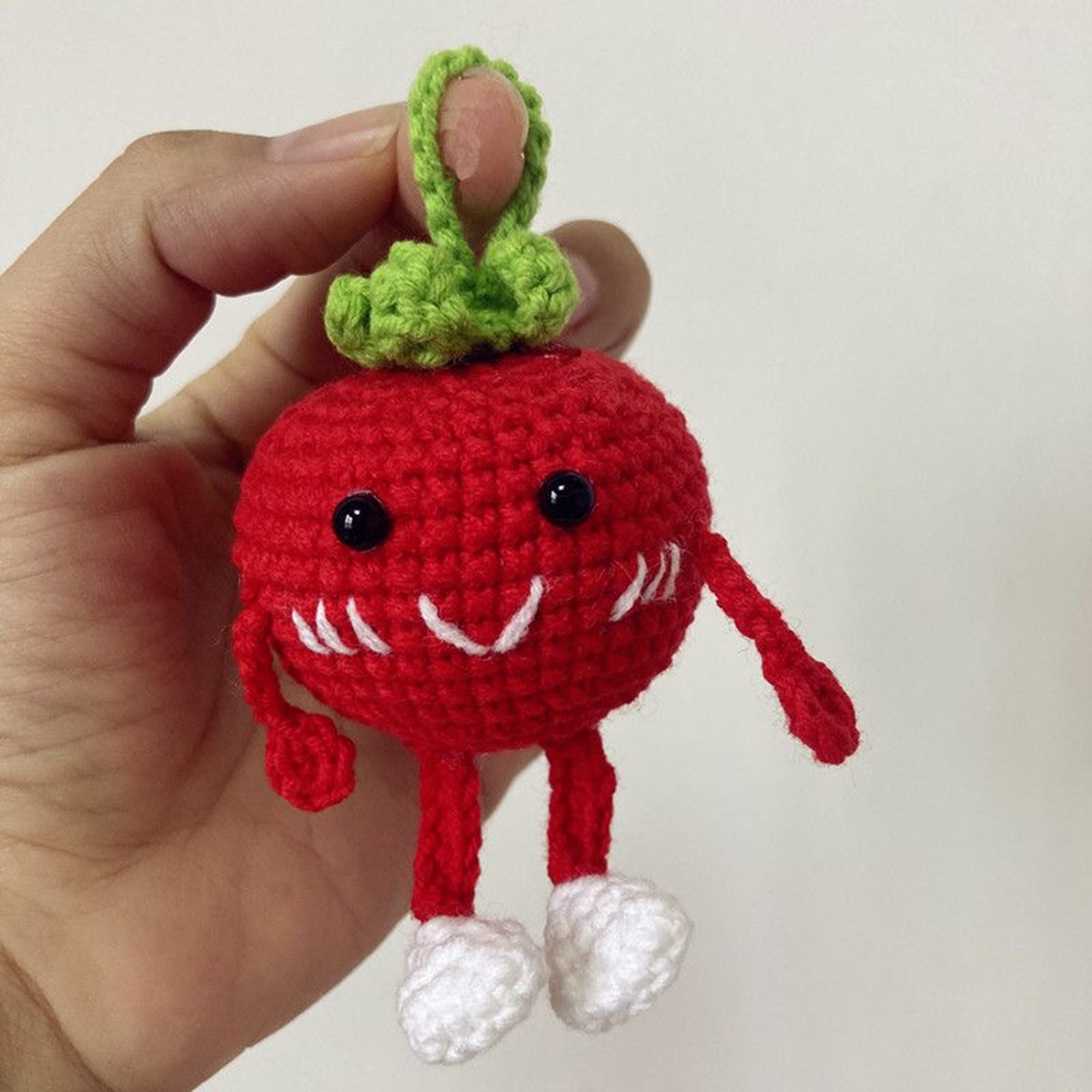 Finished Crochet Tomato Key Chain Tomato Doll Knitting Tomato - Etsy ...
