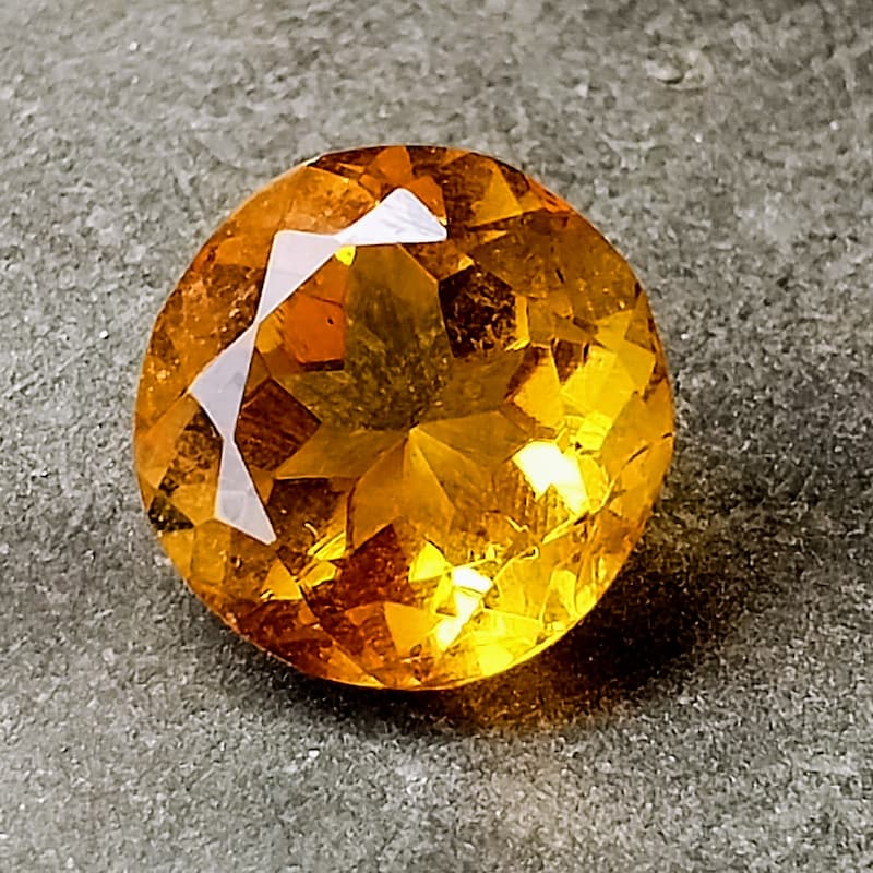 Orange Gemstone Ring - Etsy