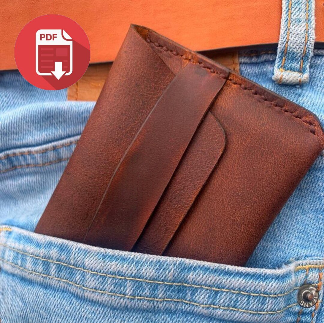 Compact Wallet Vector Template. Pattern - Etsy