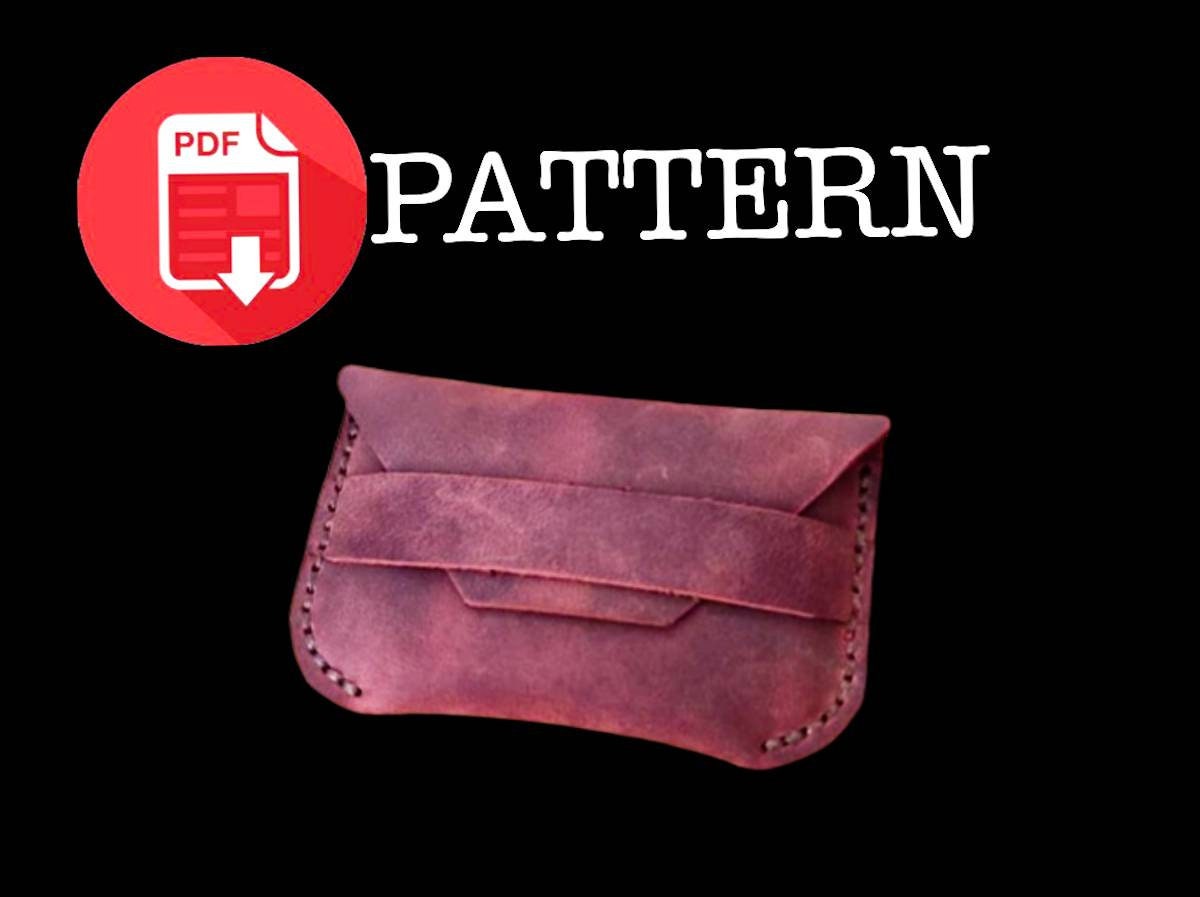 Compact Wallet Vector Template. Pattern - Etsy