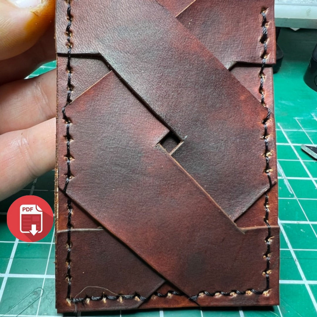 Leather Card Case PDF Pattern. Card Holder Pdf Template. - Etsy