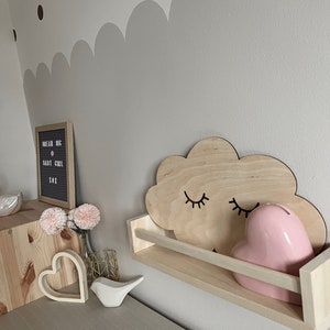 Wooden Cloud Trio Boho Nursery Decor Scandi Accessory - Etsy