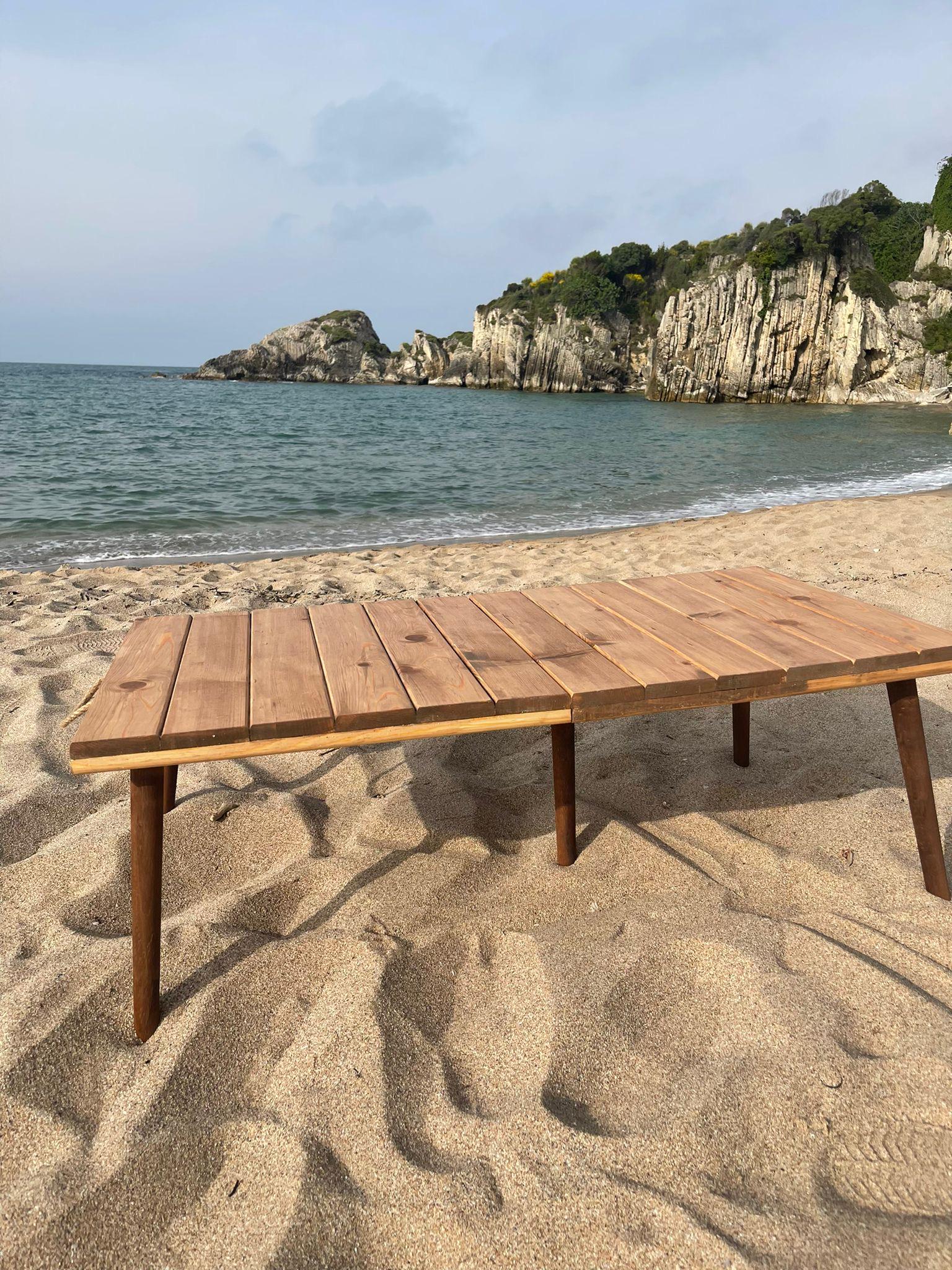 Wooden Folding Portable Table, Boho Picnic Camp Table (22"x44") - Etsy