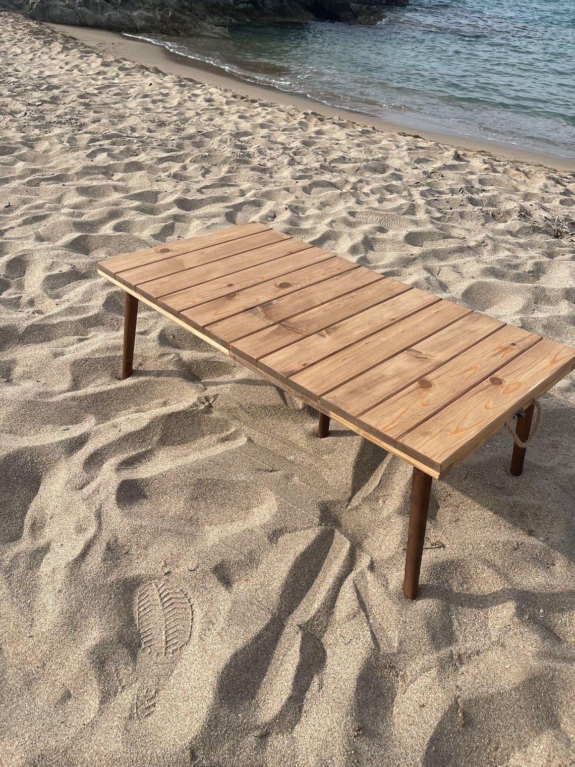Wooden Folding Portable Table, Boho Picnic Camp Table (22"x44") - Etsy