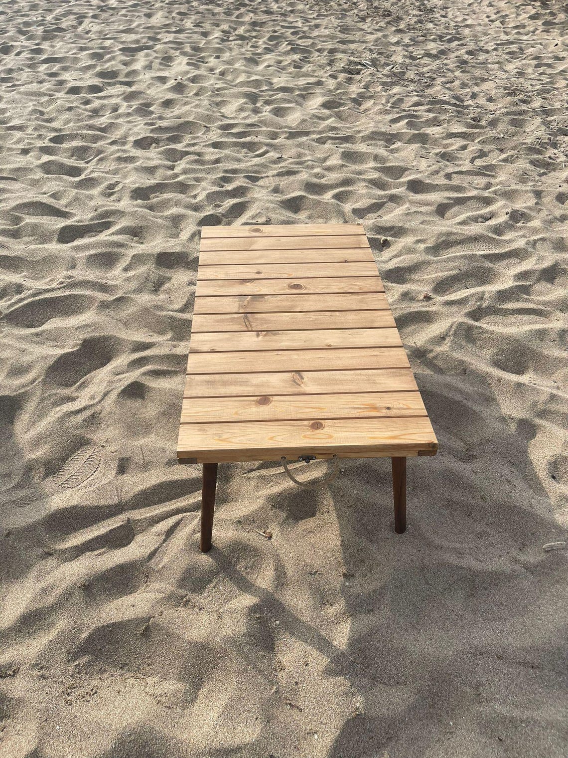 Wooden Folding Portable Table, Boho Picnic Camp Table (22"x44") - Etsy