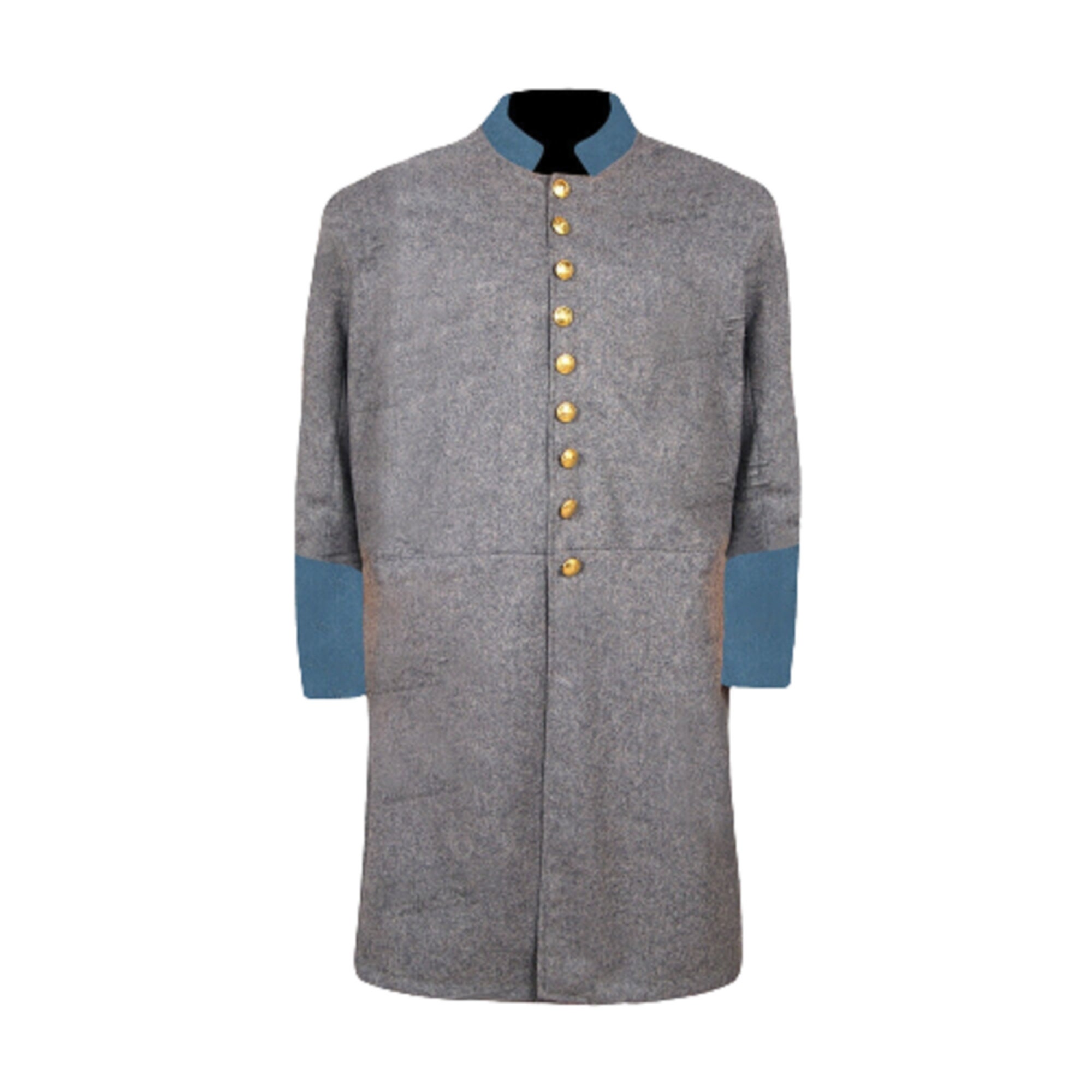 US Civil War Confederate Officer's Infantry Single Breast Frock Coat ...