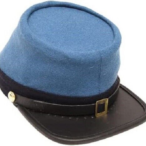 Black Leather Kepi Hat - Etsy