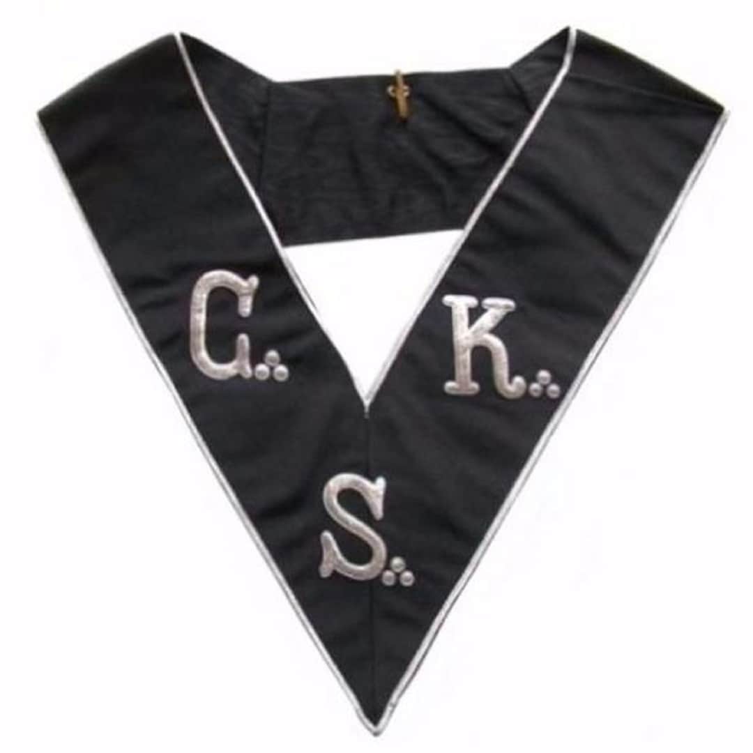 Masonic Collar AASR 30th Degree Hand Embroidery Masonic Regalia Collar ...