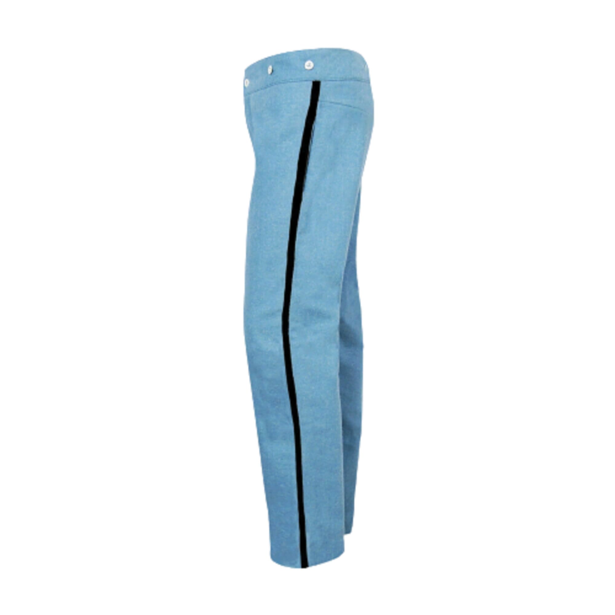 Civil War Sky Blue Cavalry Wool Pants With 0.5 Inch Trim All Sizes ...