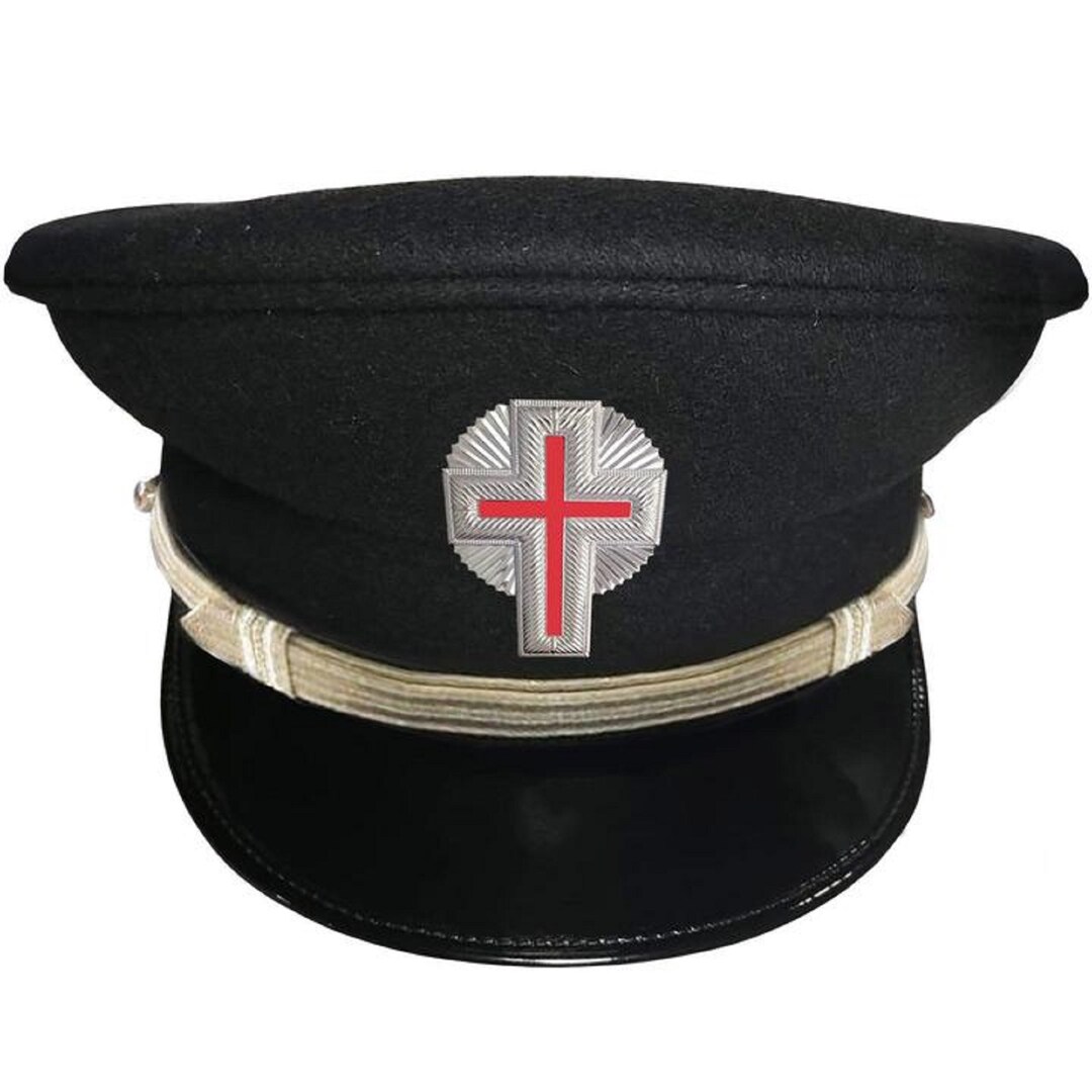 Knights Templar Dress Caps Silver Masonic Regalia Cap Freemasons Caps ...