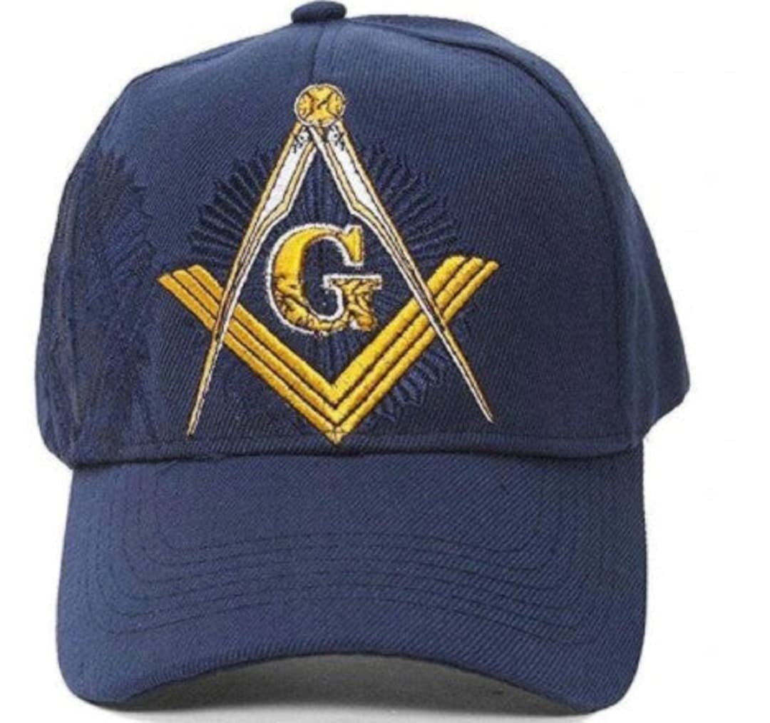 Embroidered Masonic Shadow Blue Baseball Cap Masonic Regalia Cap ...