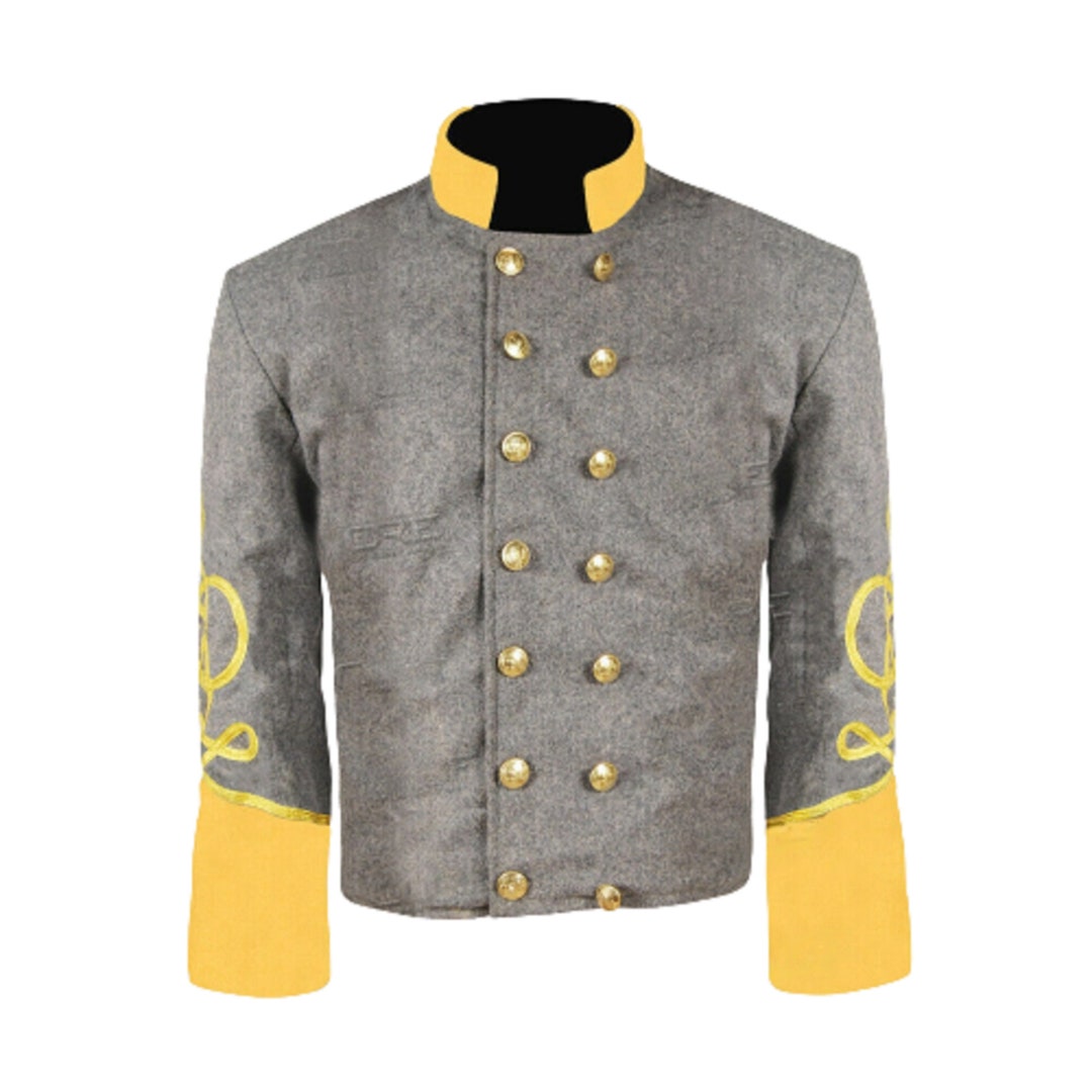 Civil War Confederate Cavalry Major Shell Jacket US Civil War Military ...