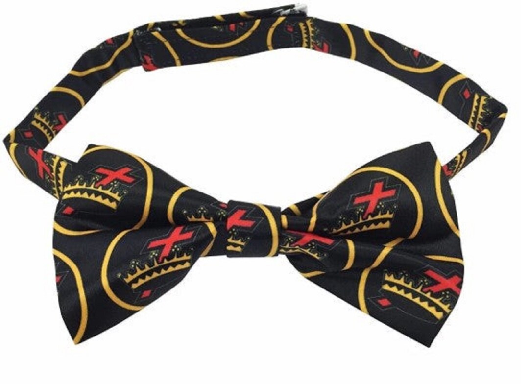 High Quality 100% Silk Masonic Knight Templar Bow Tie Black & Yellow - Etsy