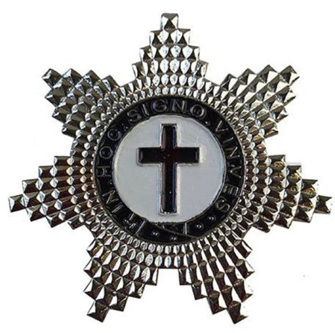 Masonic Knight Templar Silver Plated Breast Star Jewel Masonic Regalia ...
