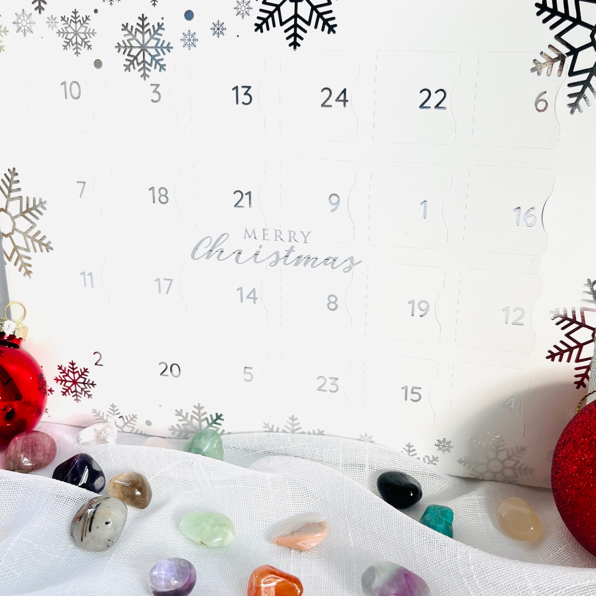 24 Crystals and Gemstones, Crystal Advent Calendar, Gift for Her, Raw ...