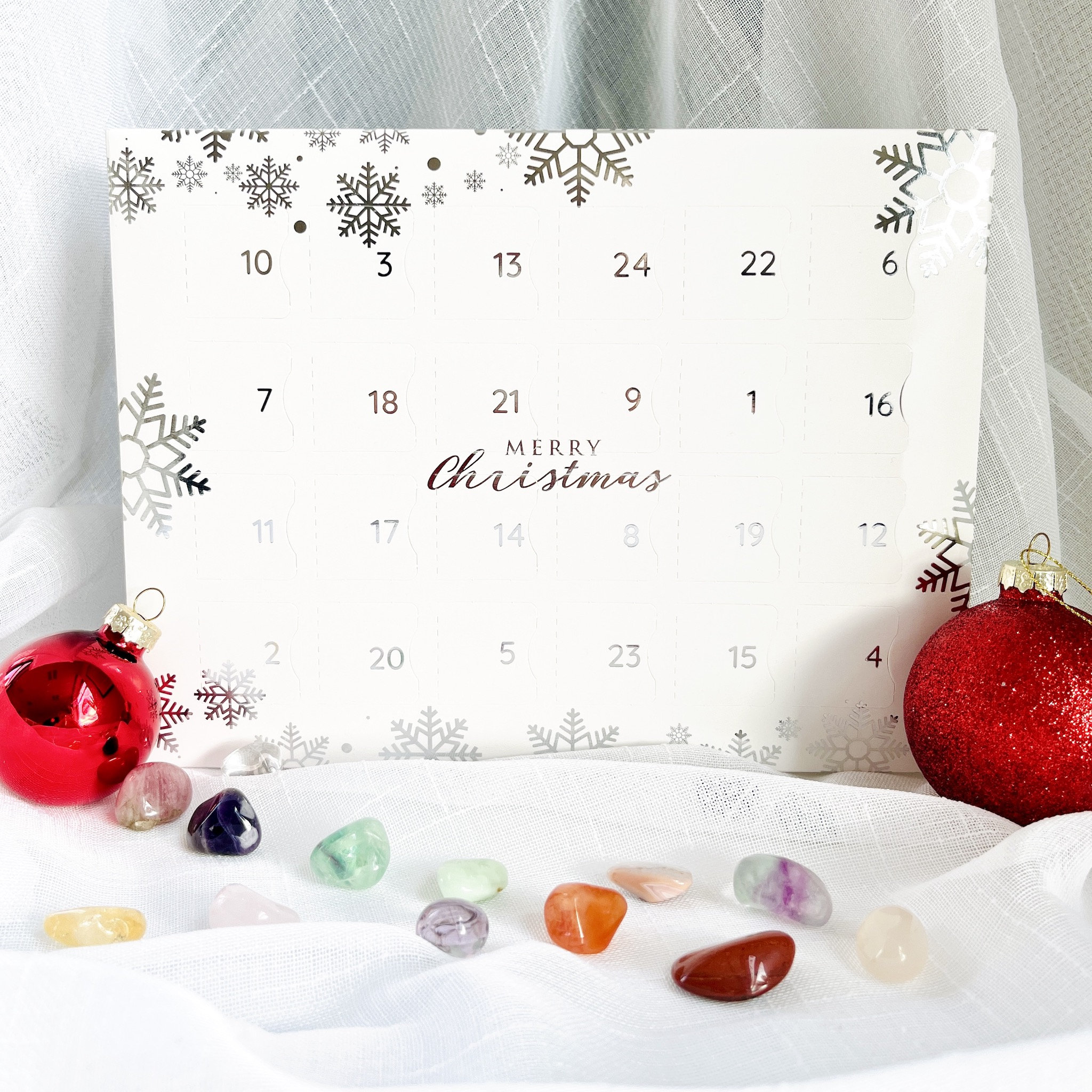 24 Crystals and Gemstones, Crystal Advent Calendar, Gift for Her, Raw ...