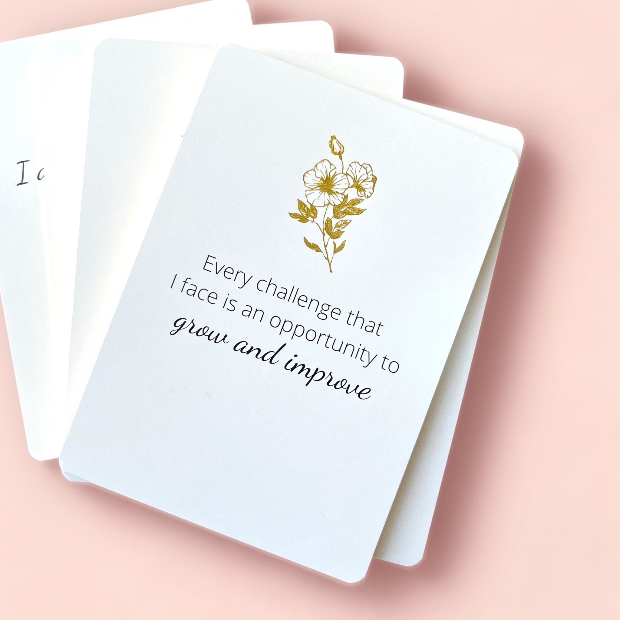 Daily Affirmation Cards, Wellbeing Gift, Mindfulness Cards, Positive ...
