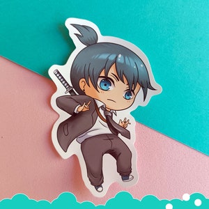 Chainsaw Anime Stickers Matte and Glossy Vinyl, Kawaii Stickers, Demon ...