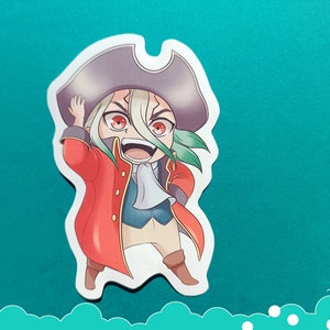 The Island Arc Stickers, Matte and Glossy, Stones Vinyl Stickers, Senku ...