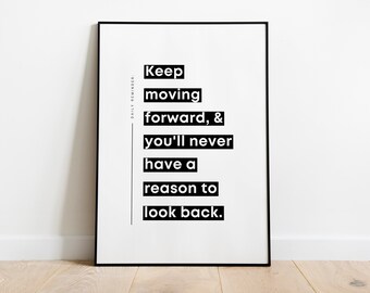 Moving Forward Poster - Etsy