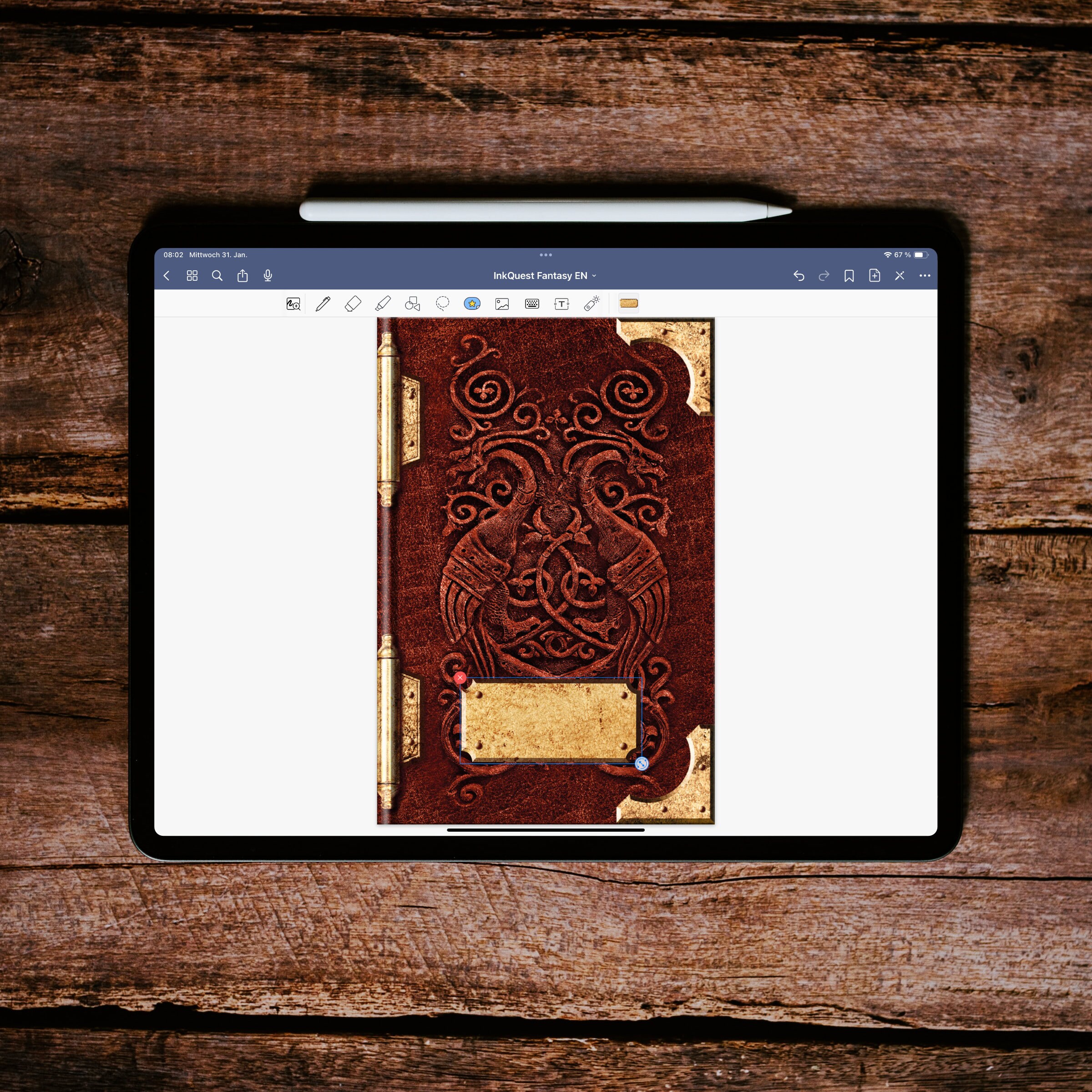 Inkquest Fantasy (EN) Goodnotes Template, RPG, Notebook for Role ...