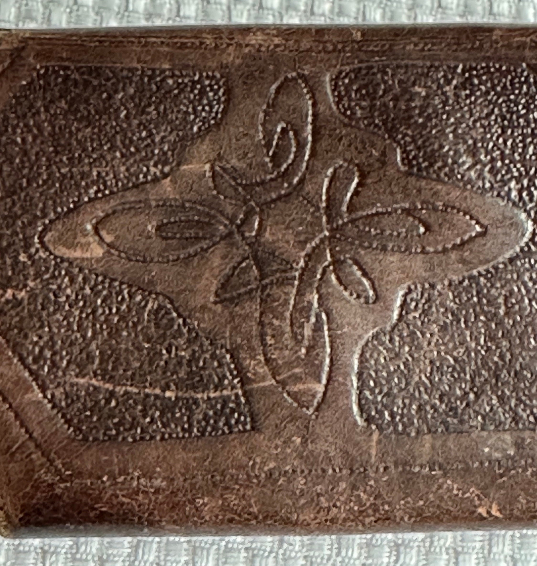 Antique Hand Tooled Leather Coin Wallet - Circa 1920s - Etsy