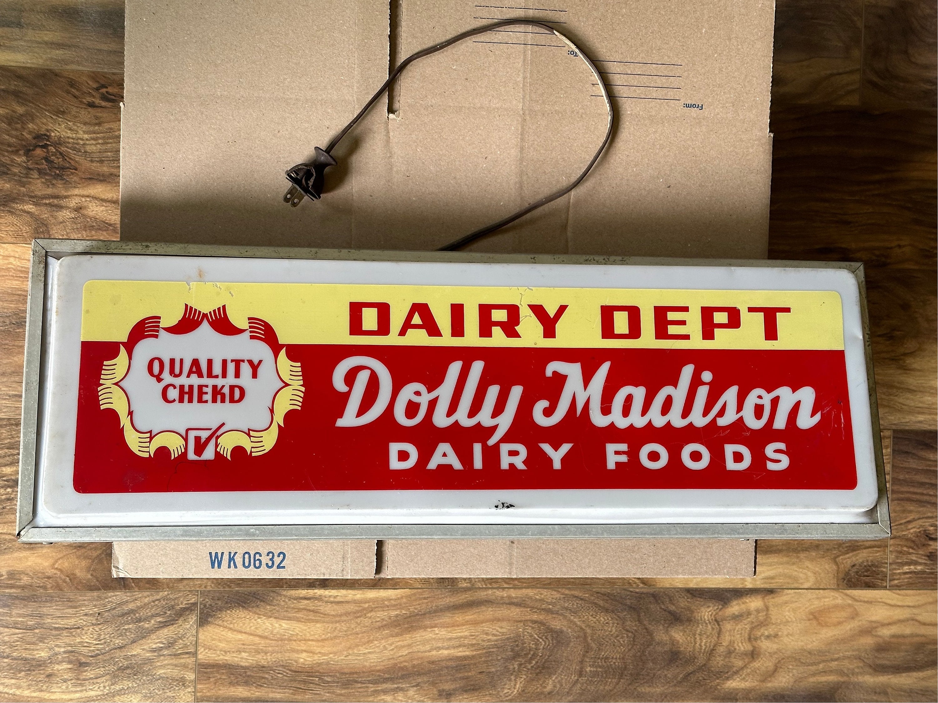 Dolly Madison Dairy Dept Vintage Electric Sign - Etsy