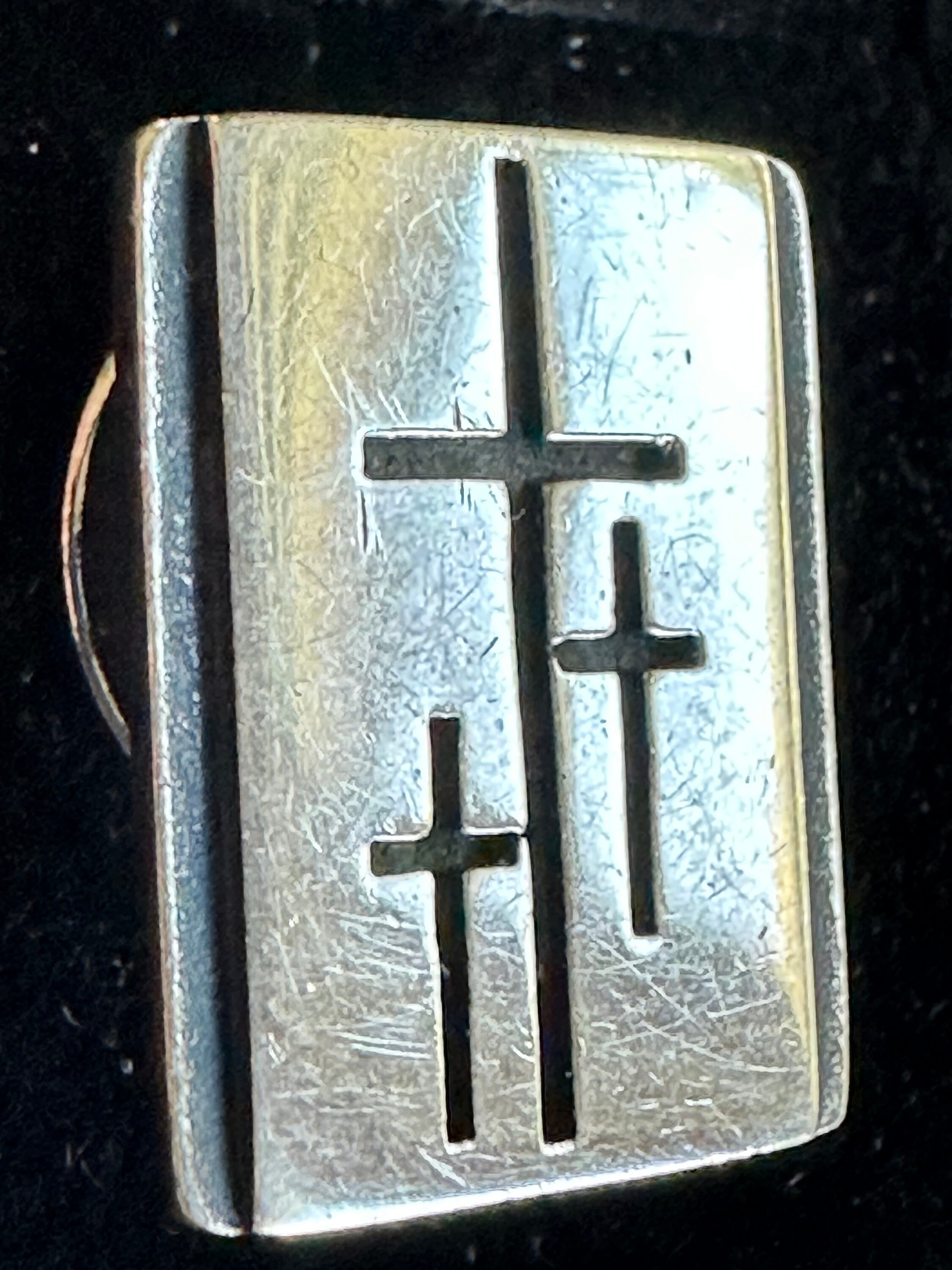 Retired James Avery Triple Cross Rare HTF Tie Tack Lapel Pin - Sterling ...