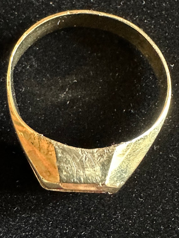 Ruby 10k Yellow Gold Mens Ring Size 9 1 2 Vintage Gem