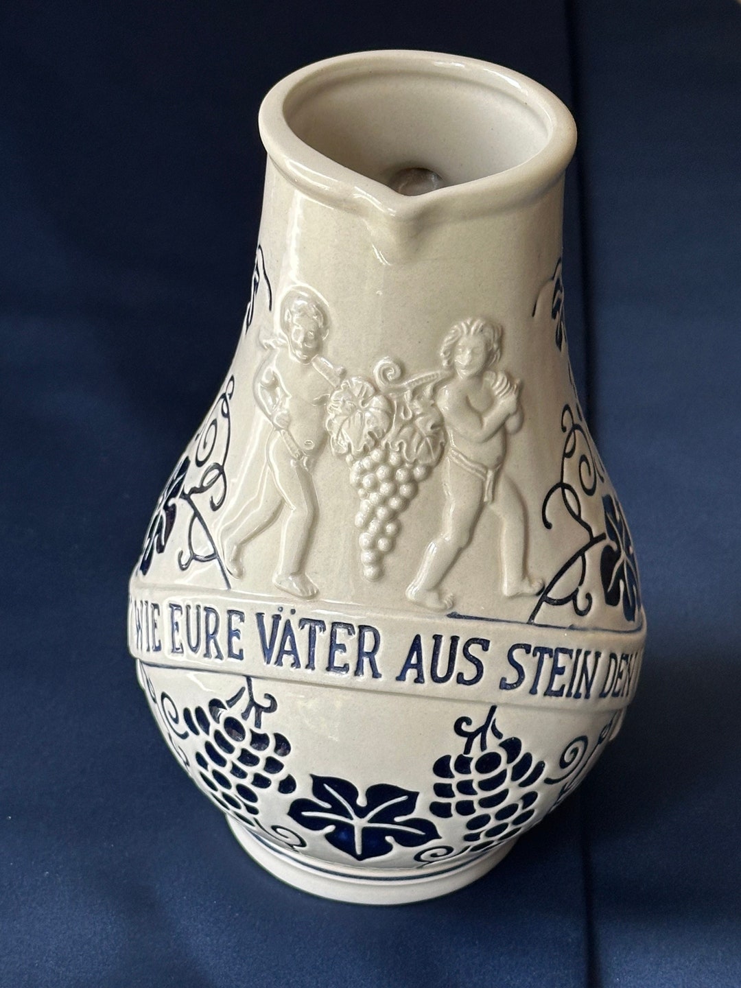 Original Gerzit Gerz 1 Liter Wine Jug Beer Stein Pitcher - Vintage ...