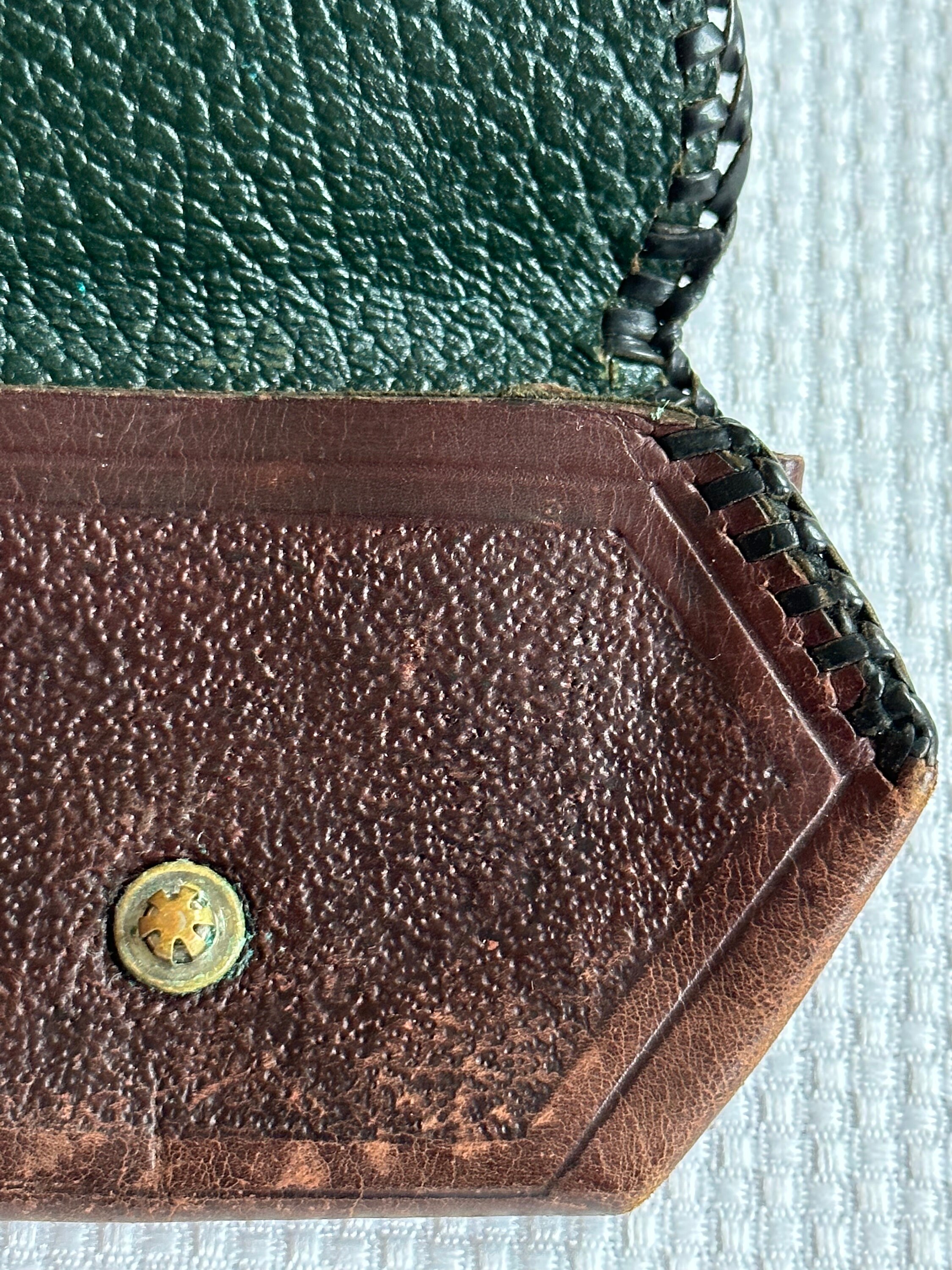 Antique Hand Tooled Leather Coin Wallet Circa 1920s - Etsy