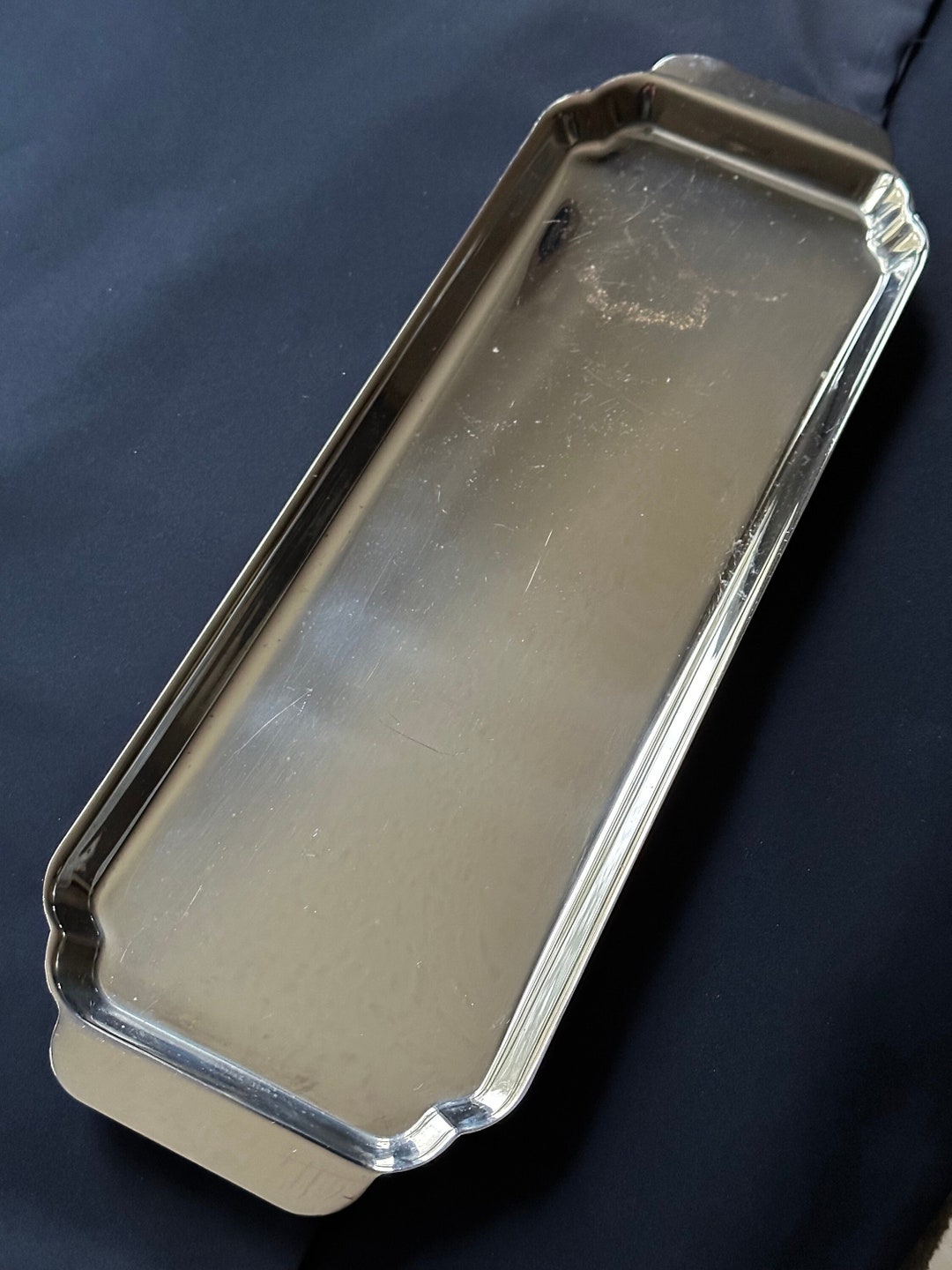 Art Deco Rare Chrome Plated Tray by Chase USA Walter Von Nessen - Etsy