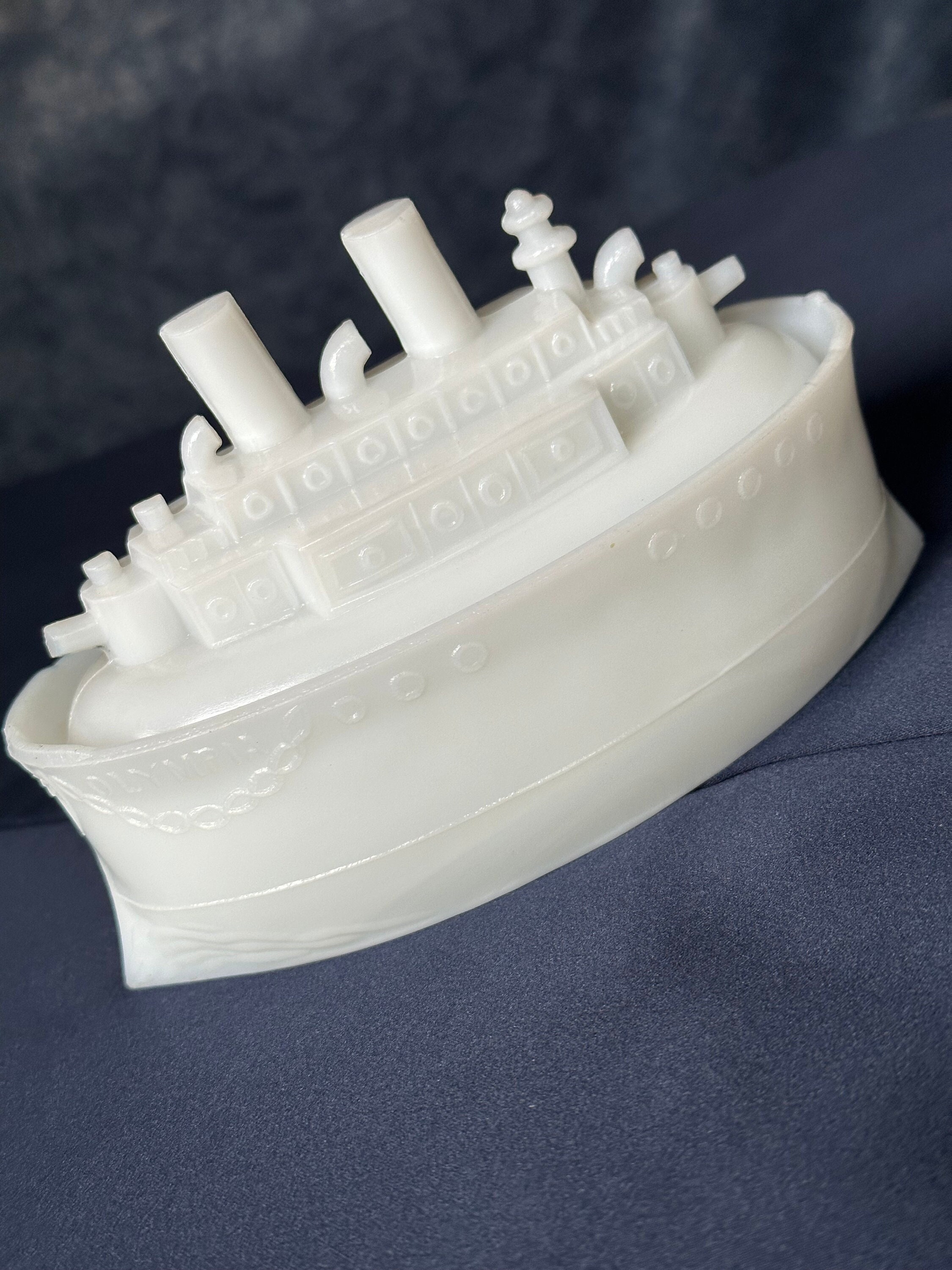 Antique USS Olympia Milk Glass Mustard Dish Covered Dish1899 - Etsy