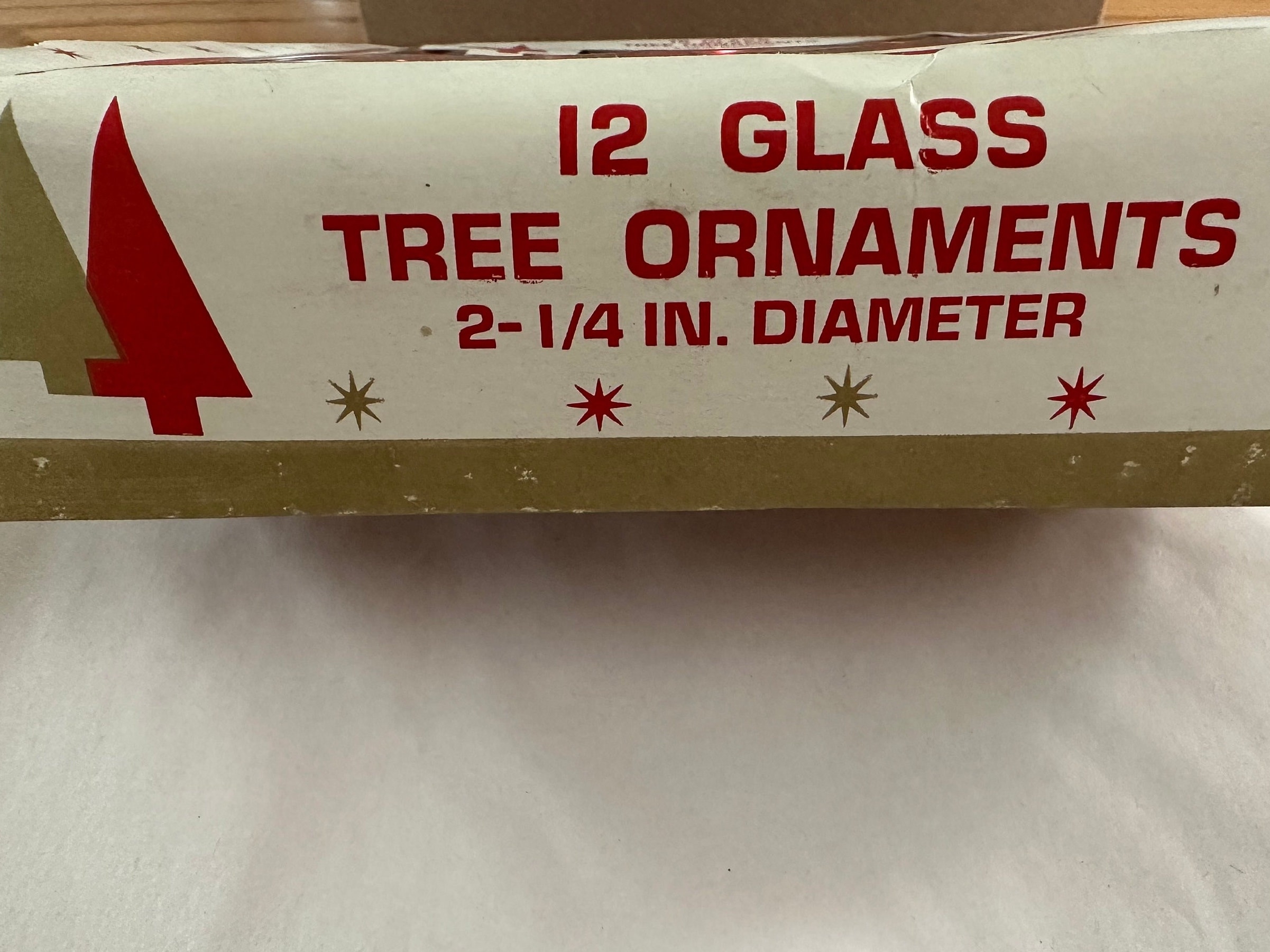 SS Kresge Red Glass Tree Ornaments Set of 12 Vintage Estate IOB - Etsy