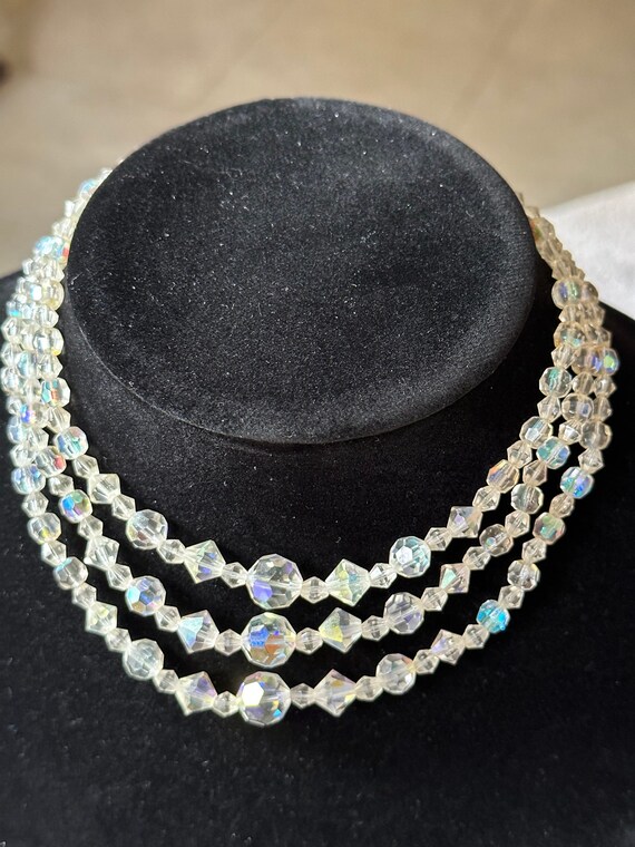 Rosary style triple strand - Gem