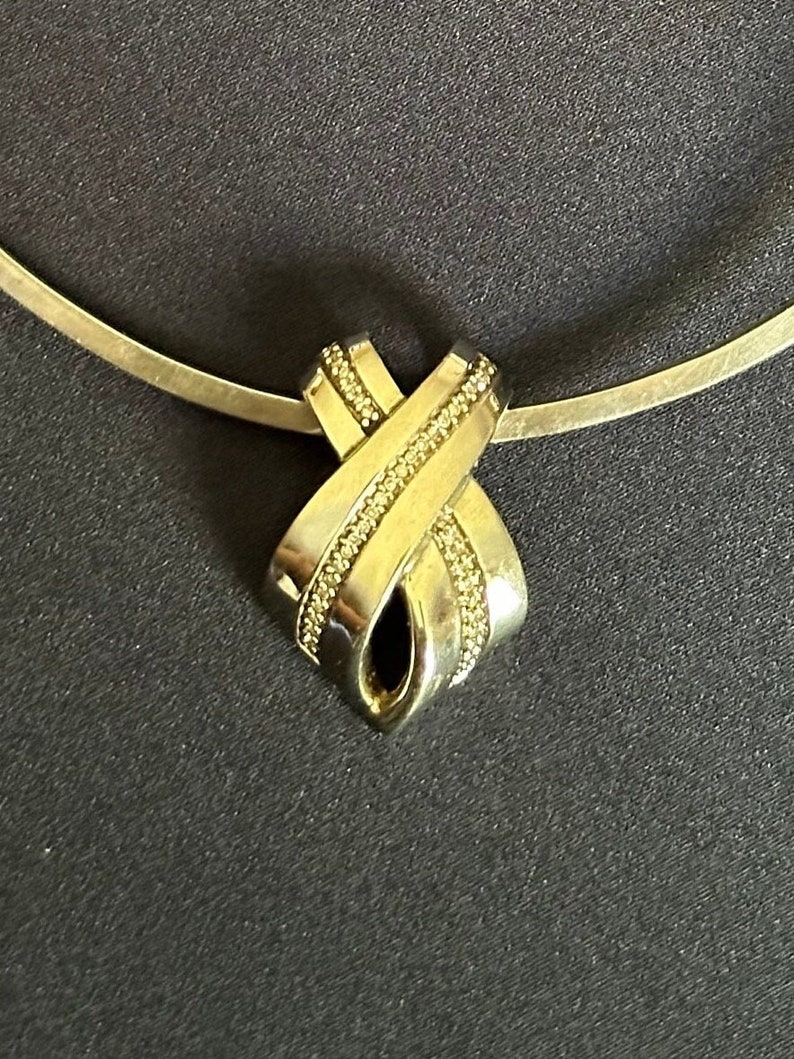 HOB Sterling Collar Necklace With Sterling Knot/ichthus Pendant - House ...