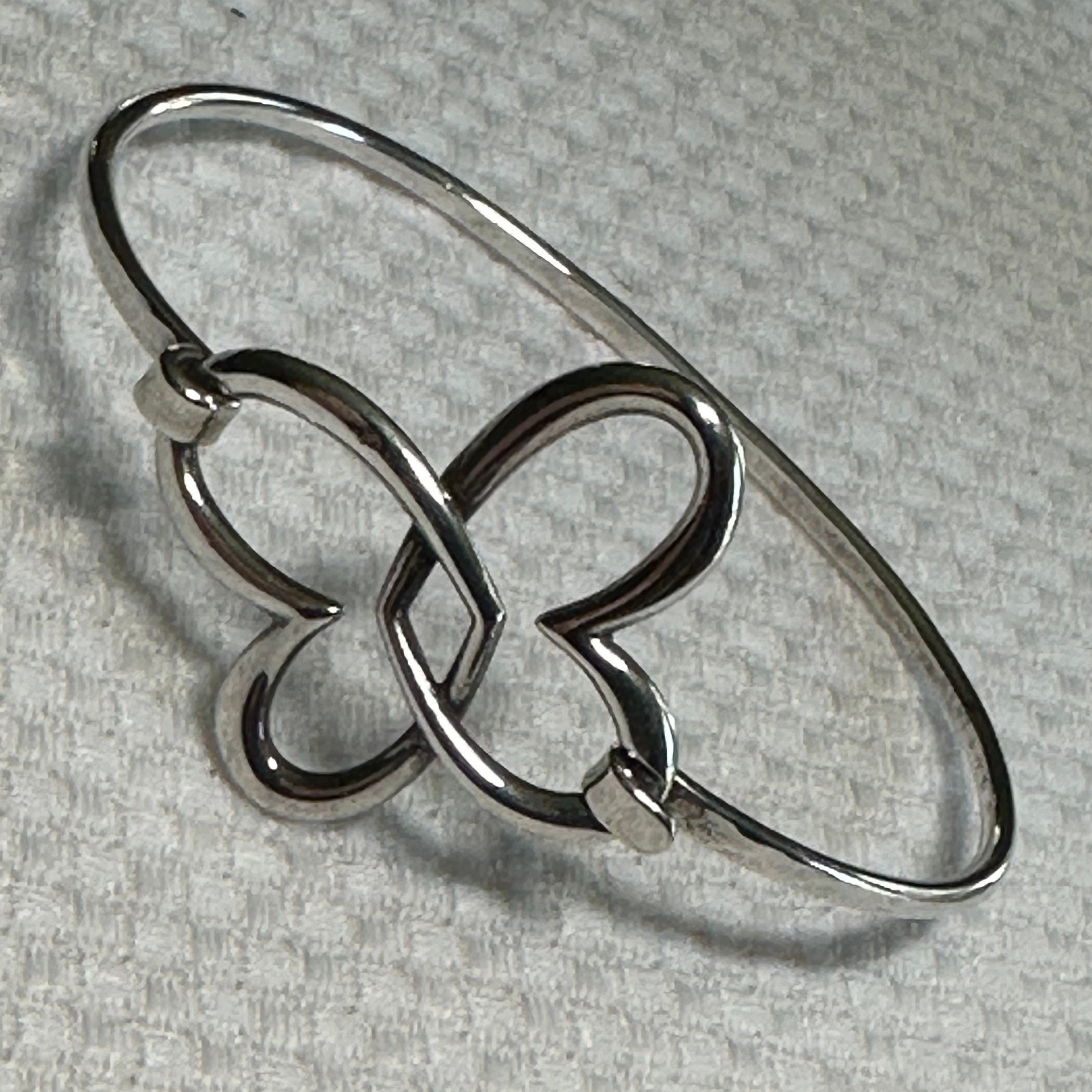 Retired James Avery Linked Hearts Butterfly Hook on Bangle - Etsy